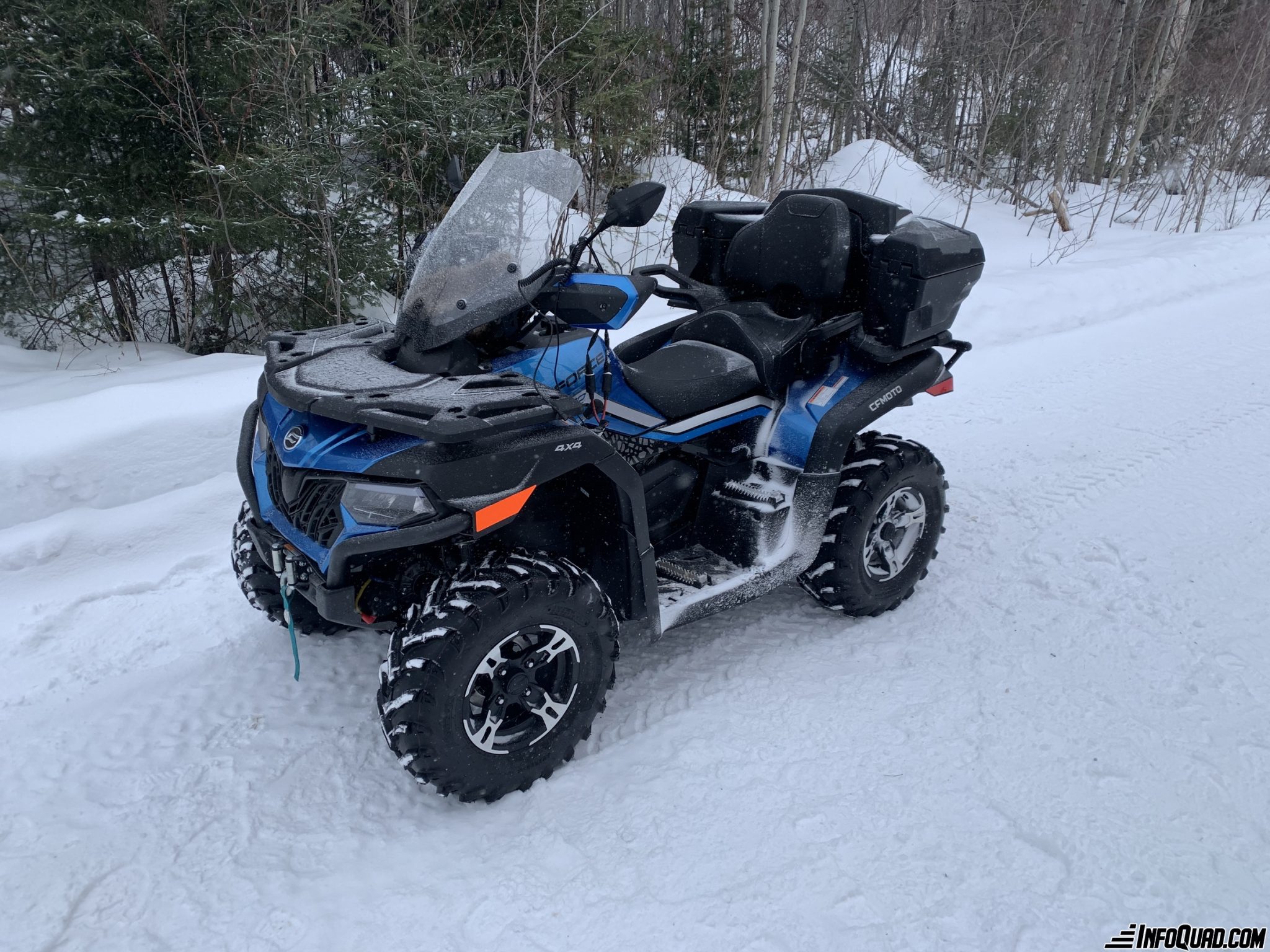 Winter test of the CFMOTO Cforce 600 EPS Touring 2021 - Magazine ...